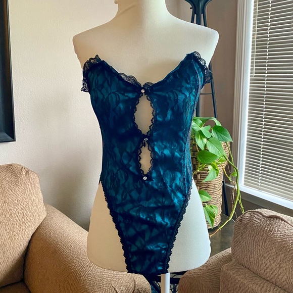 None | Intimates & Sleepwear | Satin Lace Snapcrotch Teddy M | Poshmark